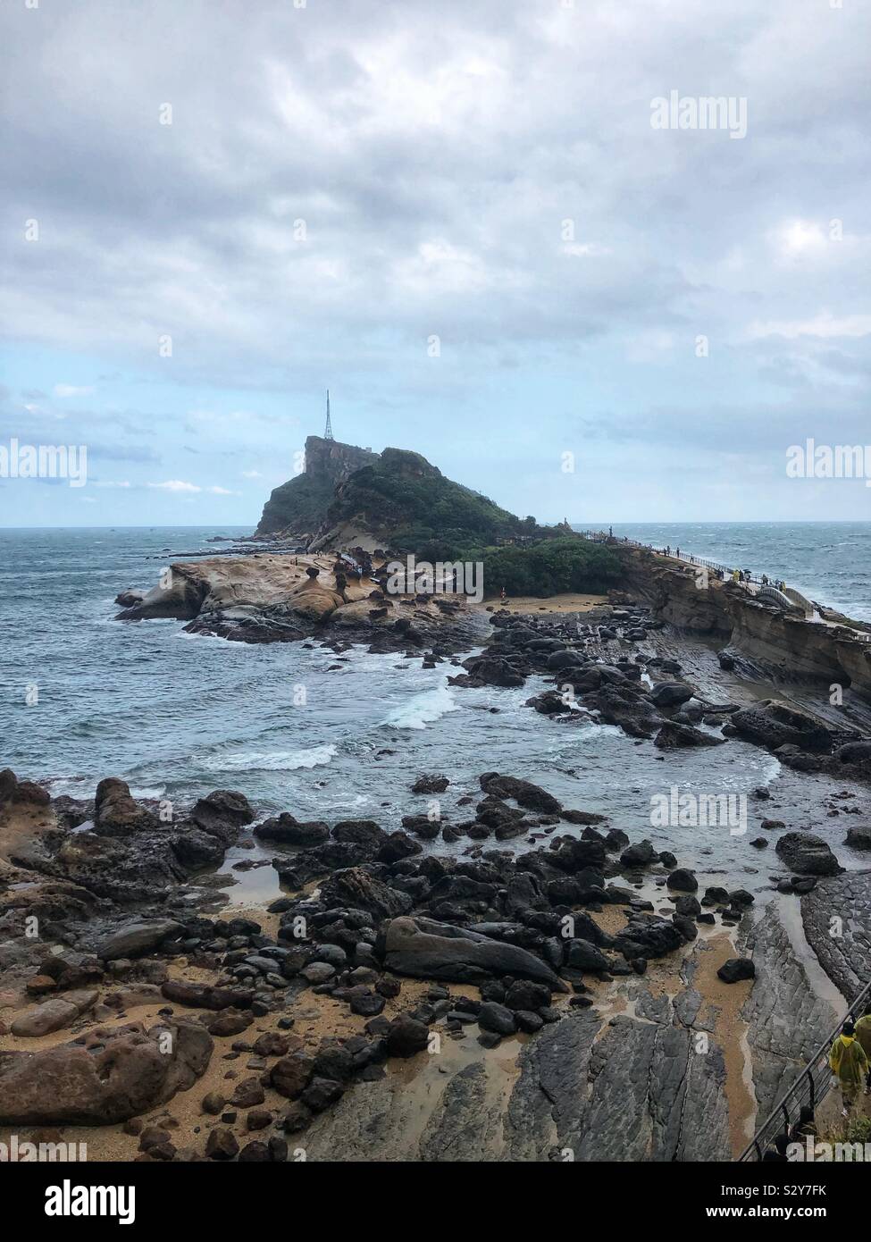 Rocky shoreline at a Geo Park near Taipei, Taiwan Stock Photo - Alamy