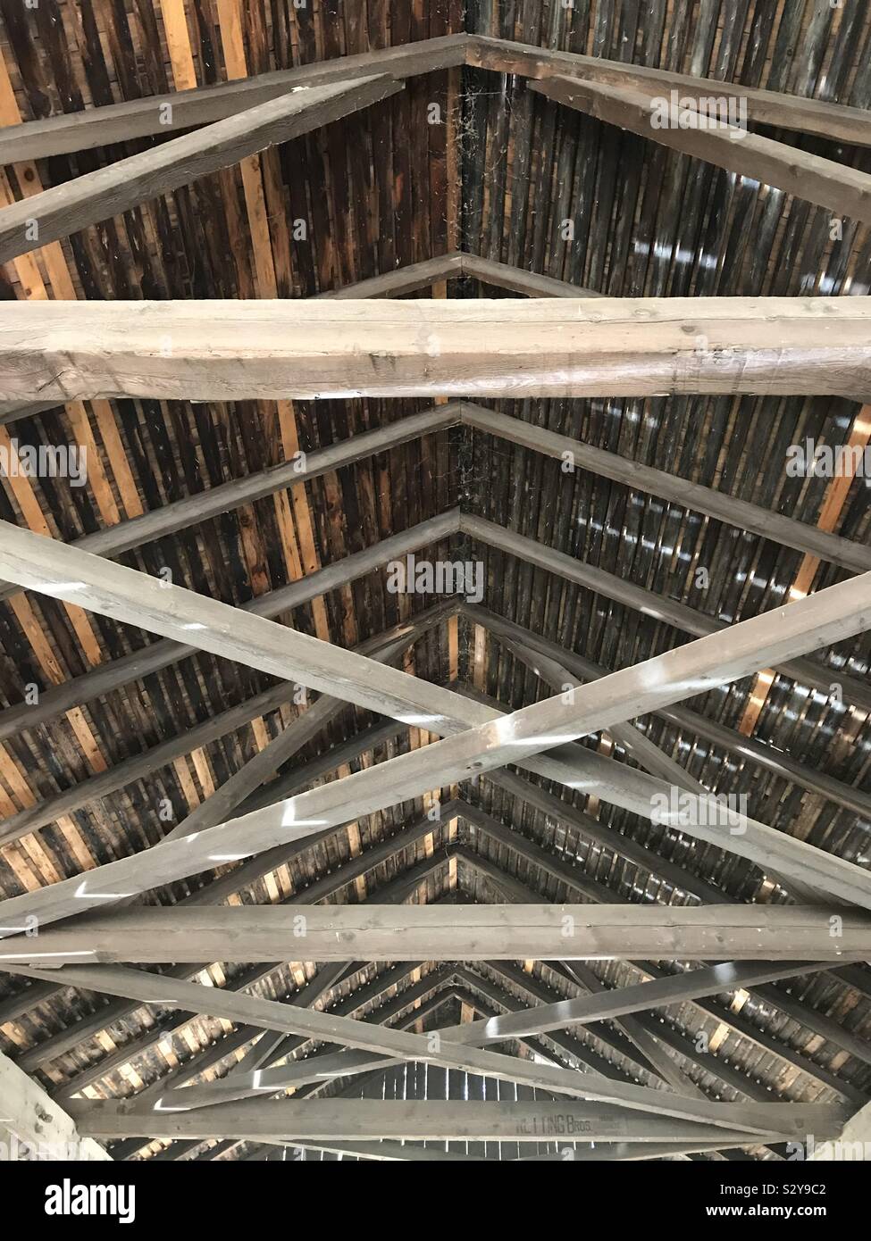 Old barn structure Stock Photo - Alamy