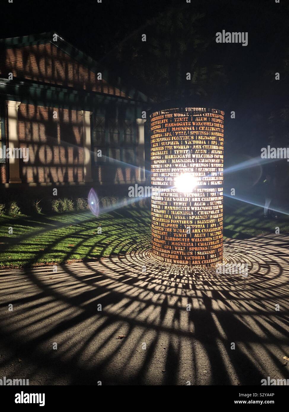 Art Installation at Night Stock Photo - Alamy