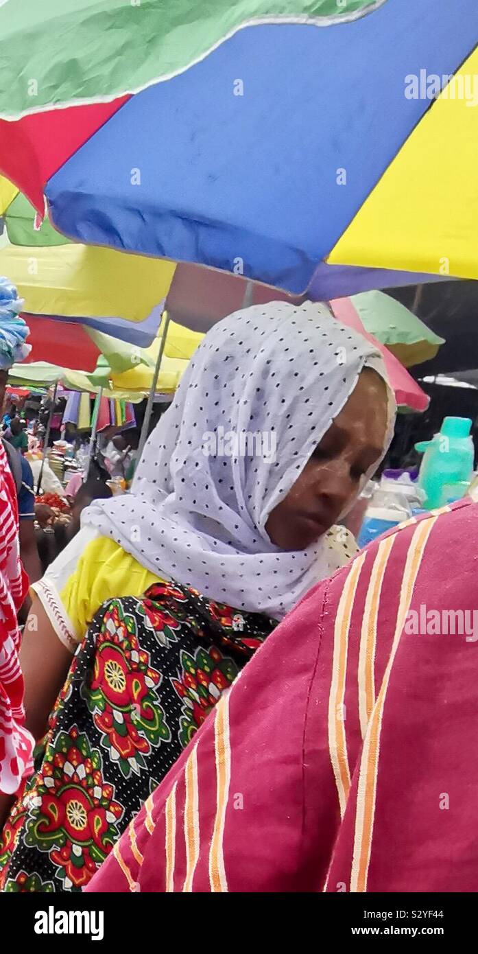 A Comoran woman at the Moroni market Stock Photo - Alamy