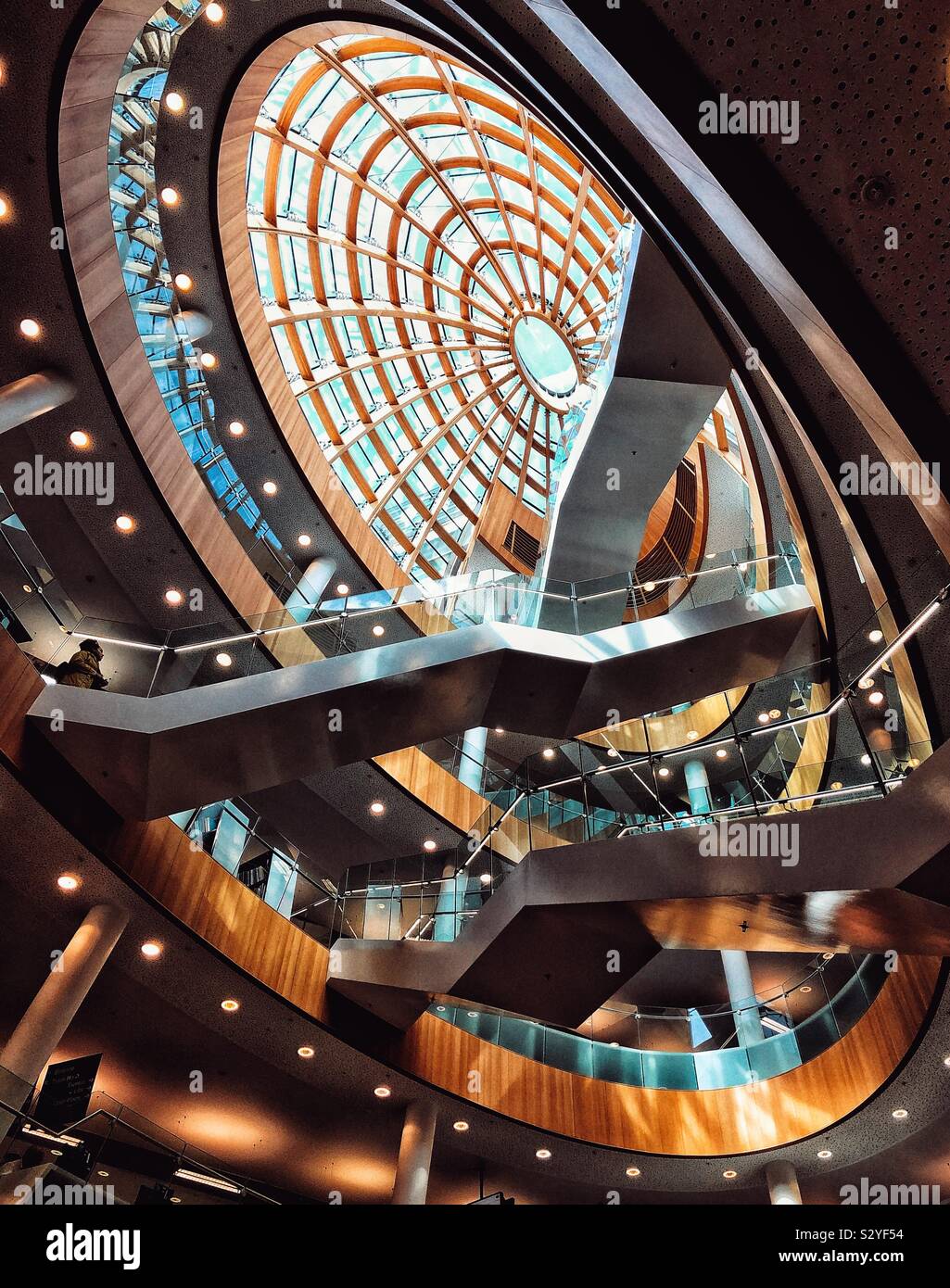 Liverpool library skylight uk Stock Photo - Alamy