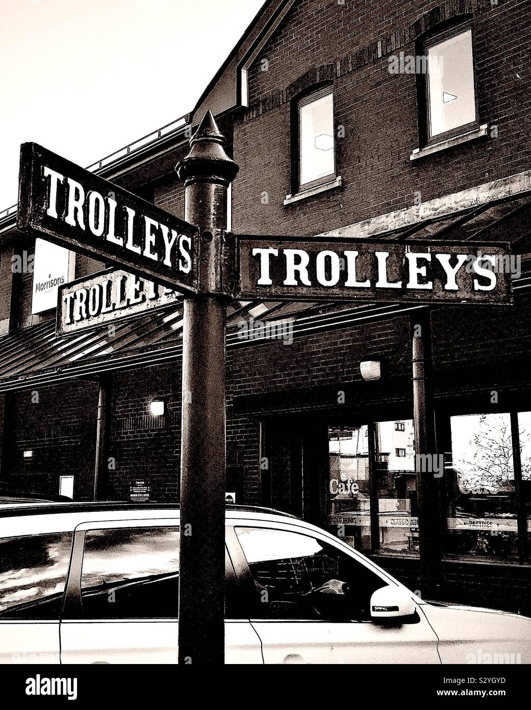 Shopping Trolley Park Trolleys High Resolution Stock Photography and ...