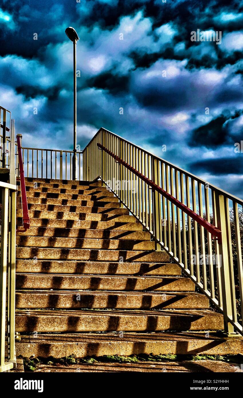 Overhead steps hi-res stock photography and images - Alamy