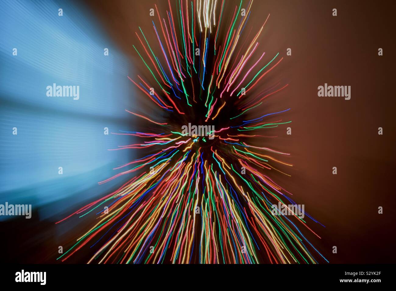 Zoomed Christmas Lights Stock Photo - Alamy