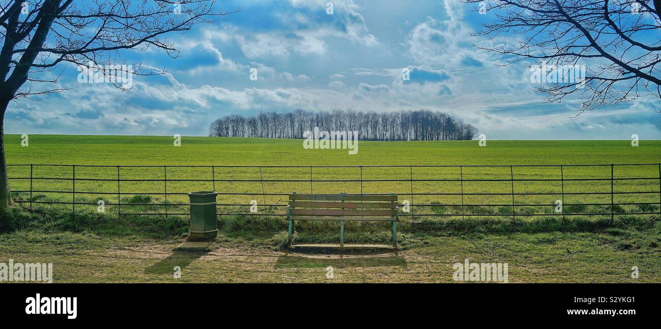 Bench with a view Stock Photo - Alamy