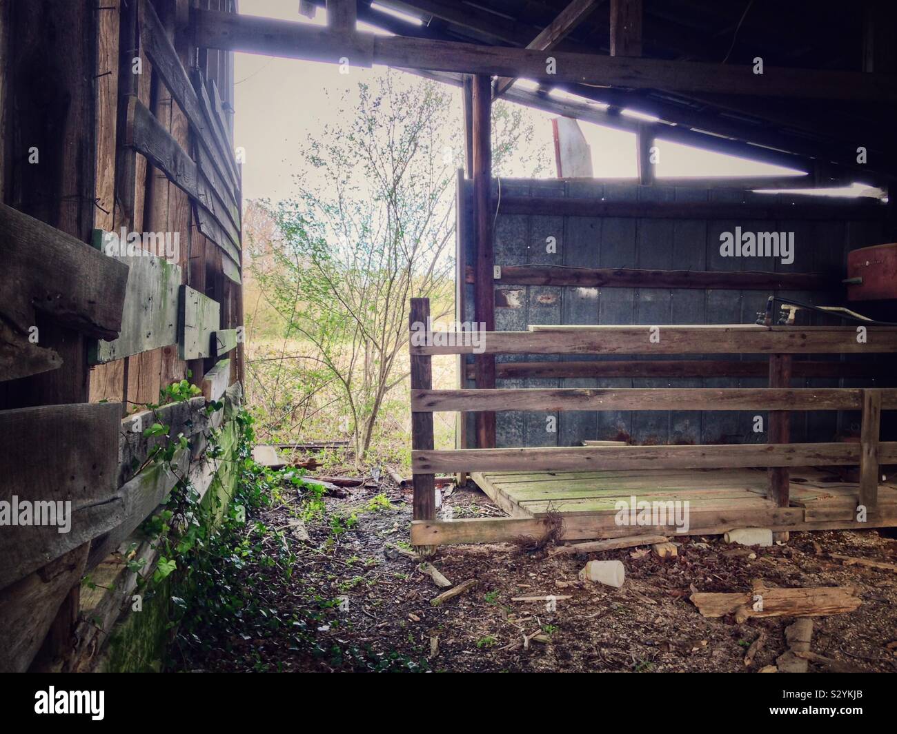 Inside of old barn hi-res stock photography and images - Alamy
