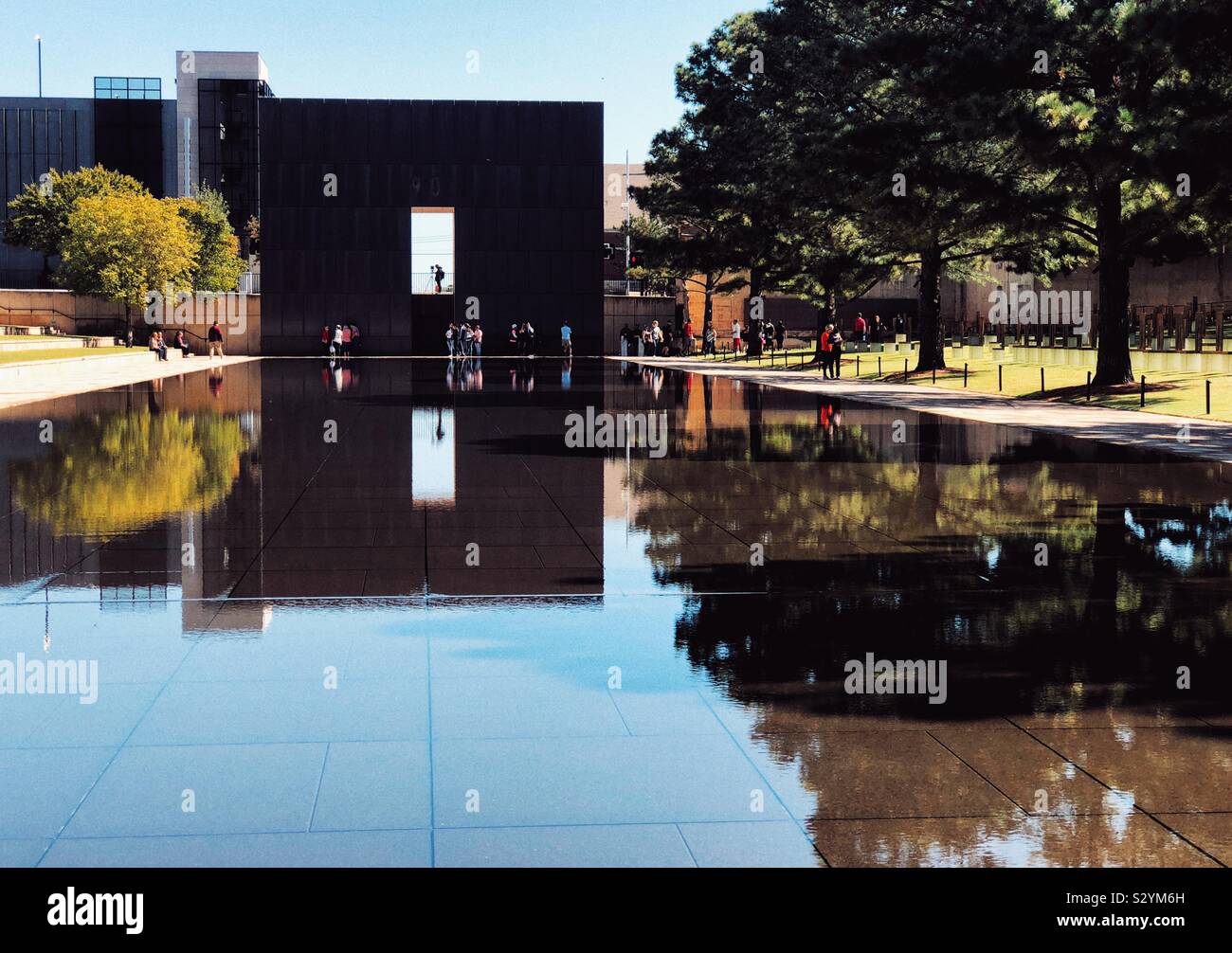 Oklahoma City bombing memorial Stock Photo - Alamy