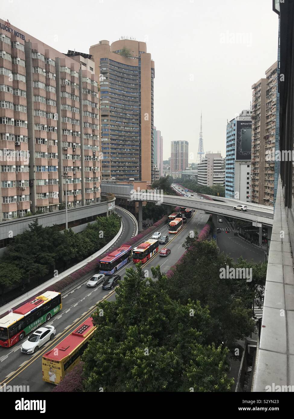 Traffic in Guangzhou, China Stock Photo - Alamy
