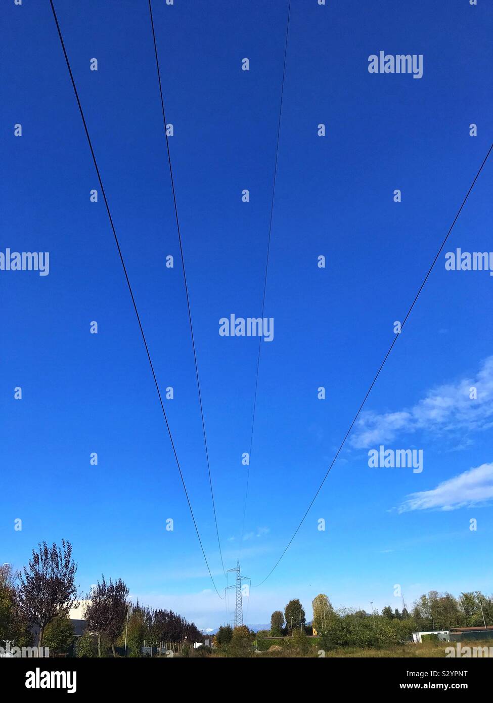 Italy power lines hi-res stock photography and images - Alamy