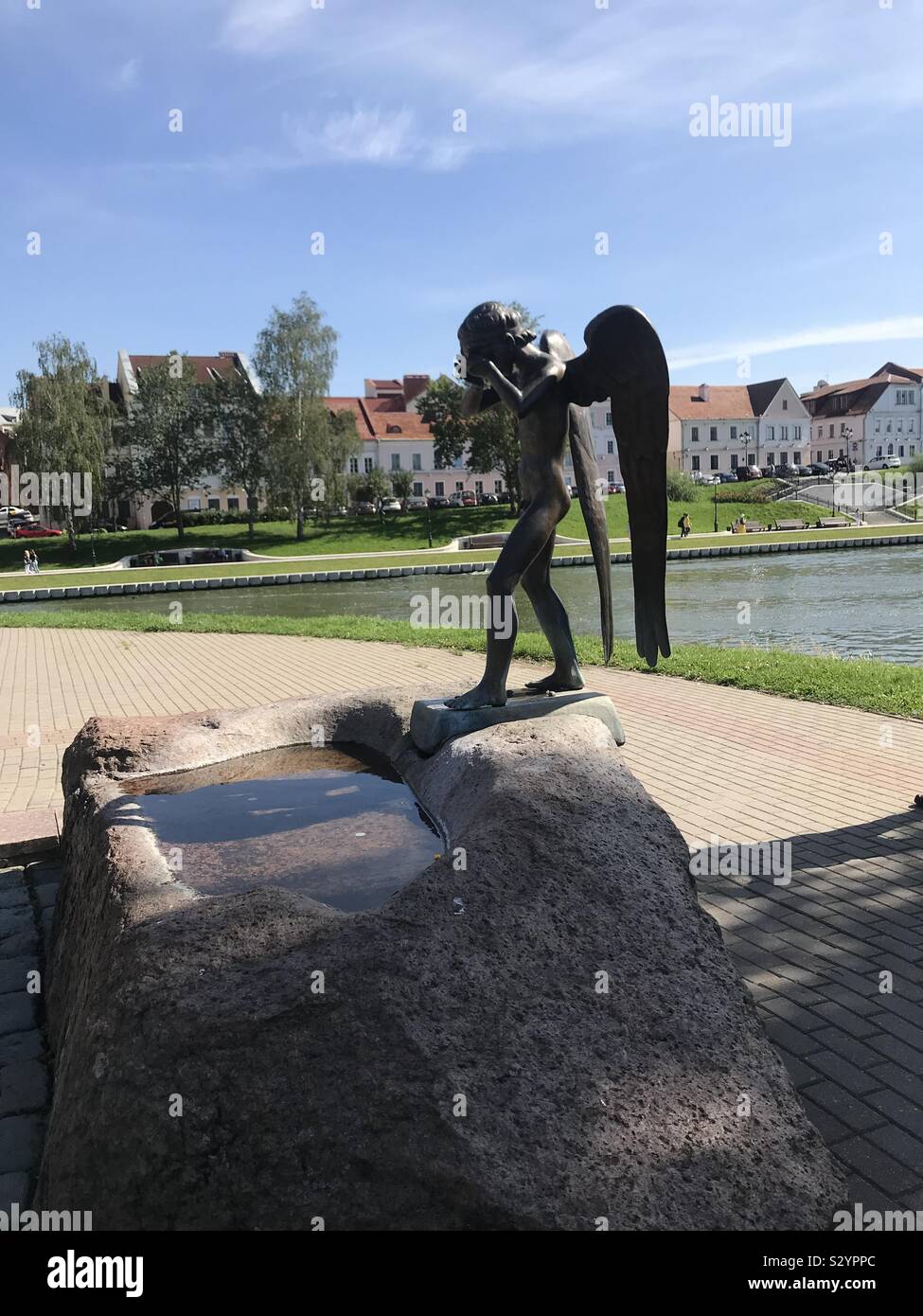 This crying angel personifies the unborn children of the dead guys in ...