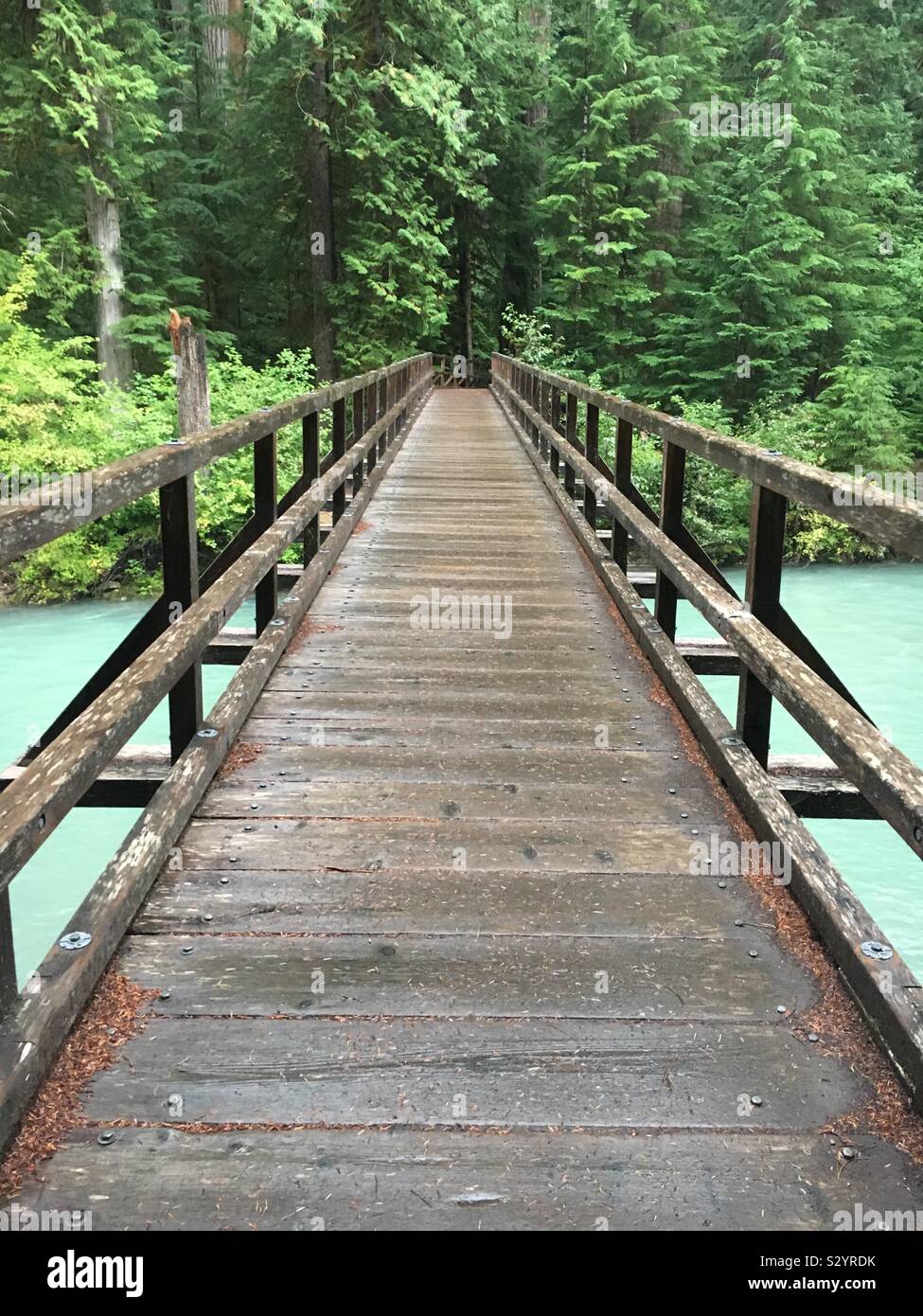 Bridge over a river in the Northern Cascades Stock Photo - Alamy