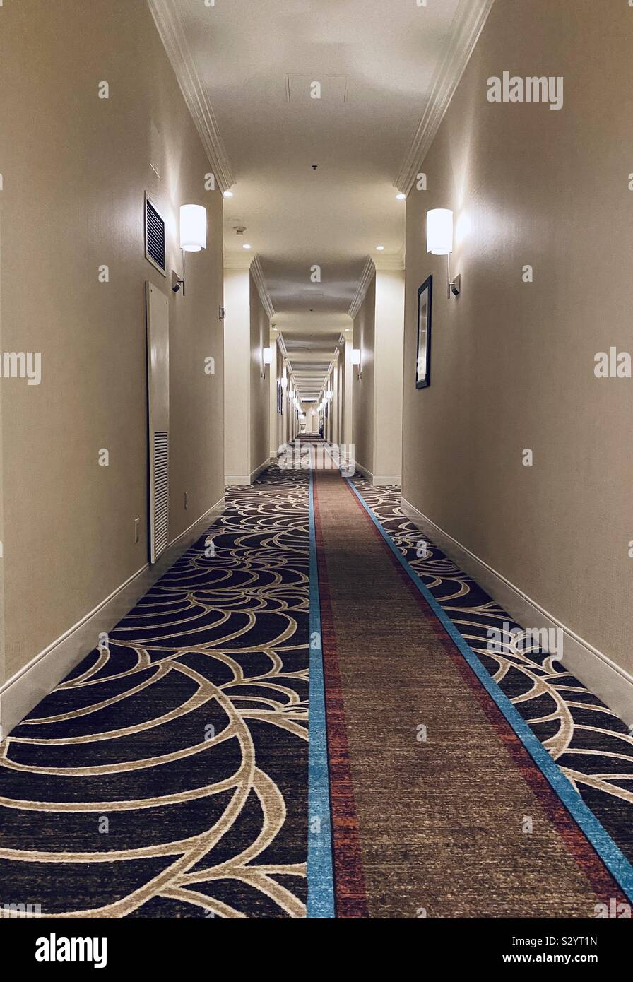 Long hallway perspective Stock Photo - Alamy