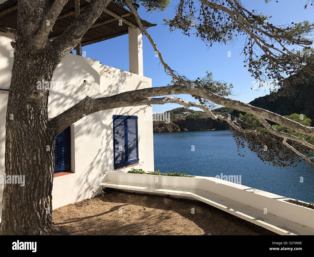 A typical holiday home on Costa Brava at Sa Tuna beach near Begur ...