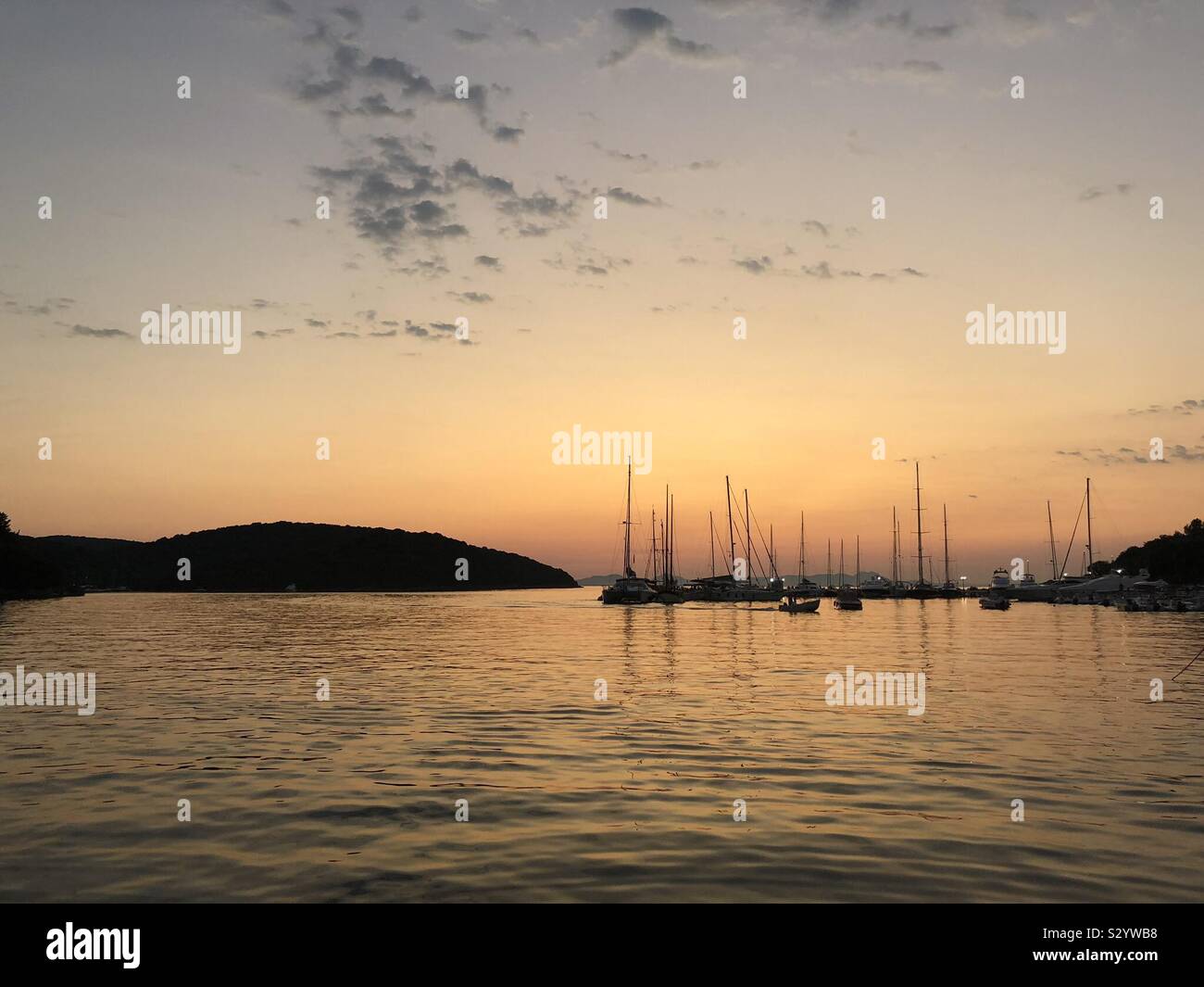 Greek summer nights Stock Photo - Alamy