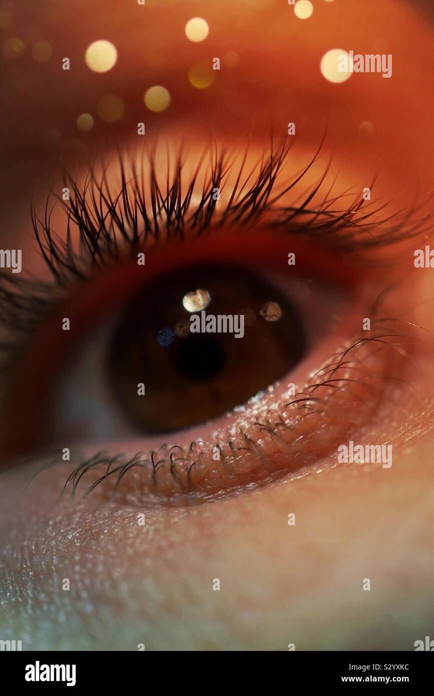 eye and lights Stock Photo - Alamy