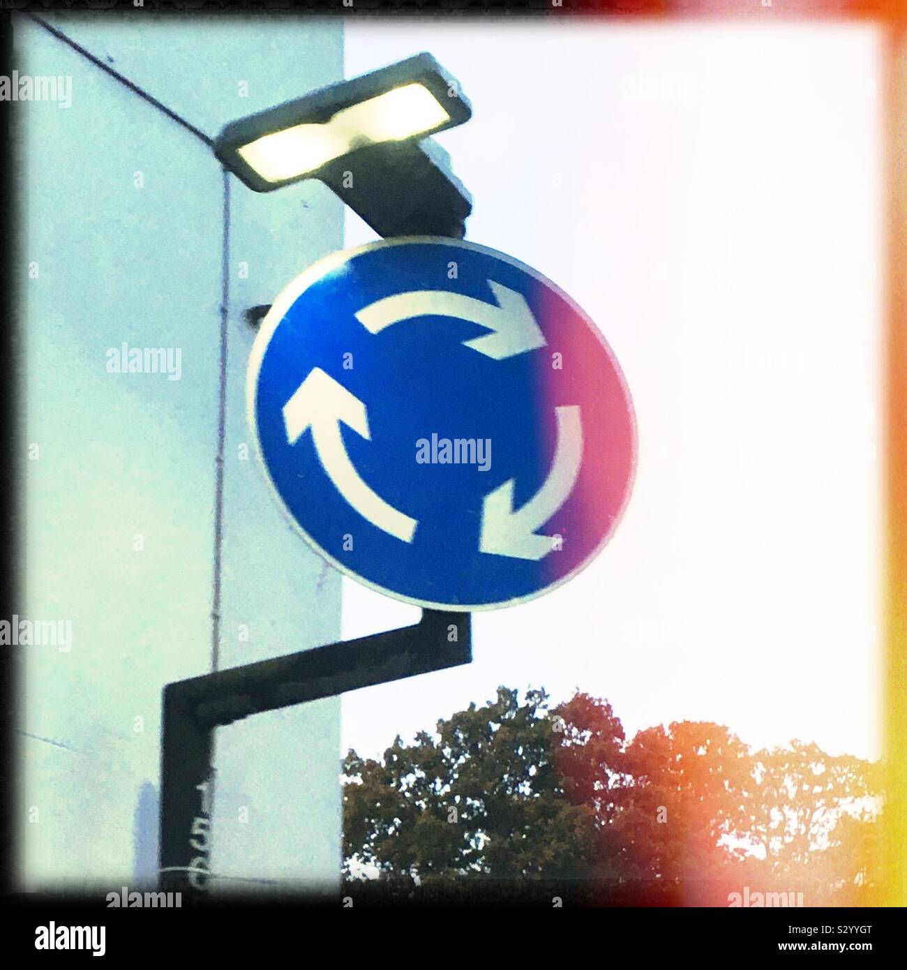 Mini Roundabout Sign High Resolution Stock Photography and Images - Alamy