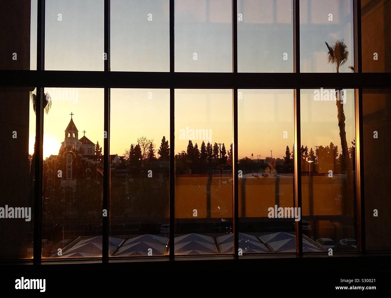 Watching sunset through the window hi-res stock photography and images ...