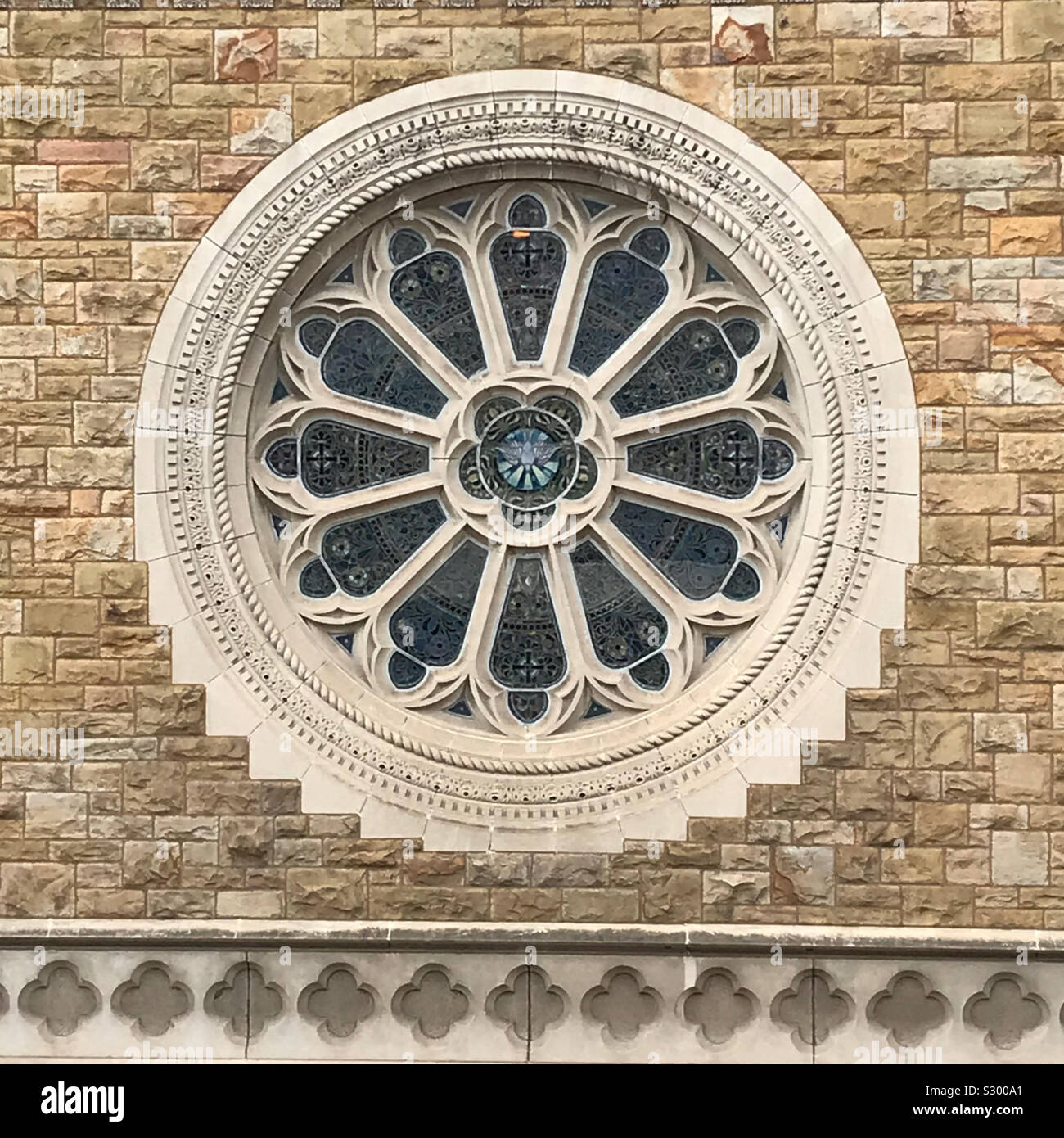 Decorative detailed church window Stock Photo - Alamy