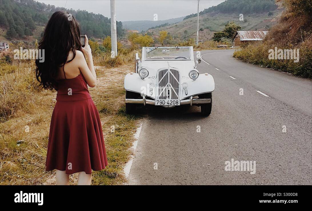 Lady car hi-res stock photography and images - Alamy