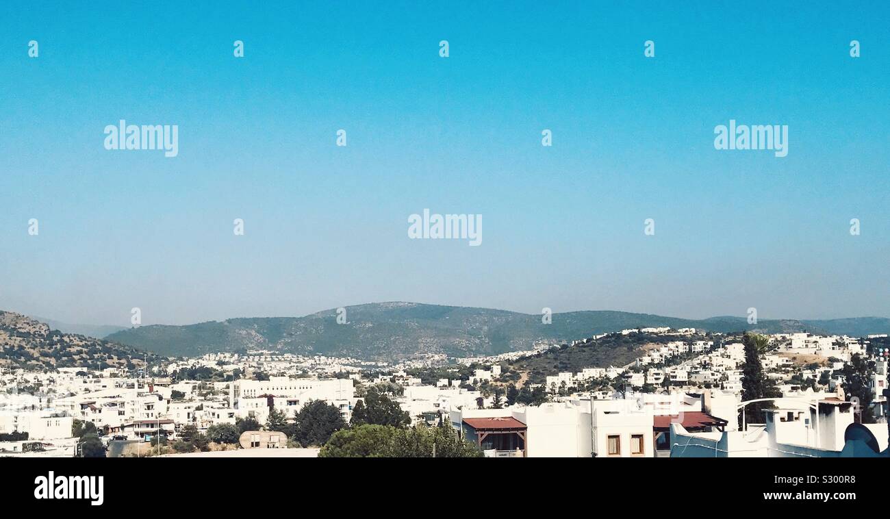 A view of Gumbet, Bodrum in Turkey Stock Photo - Alamy