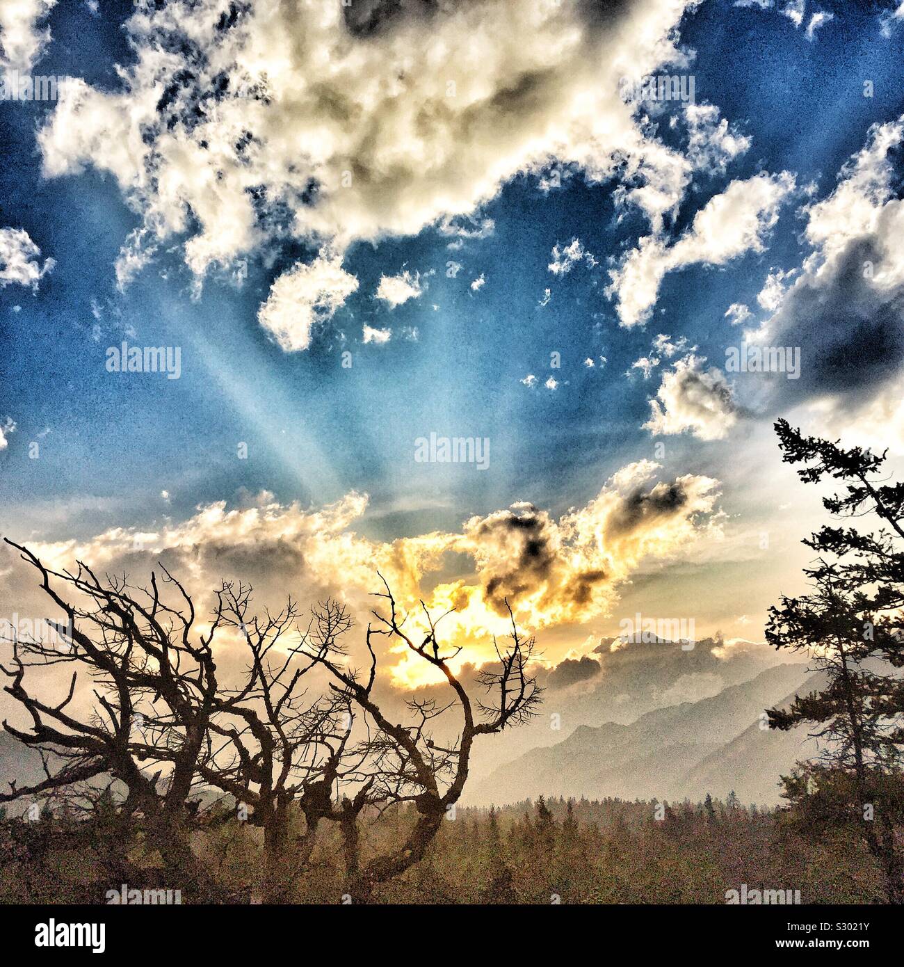 Sunrise rays hi-res stock photography and images - Alamy