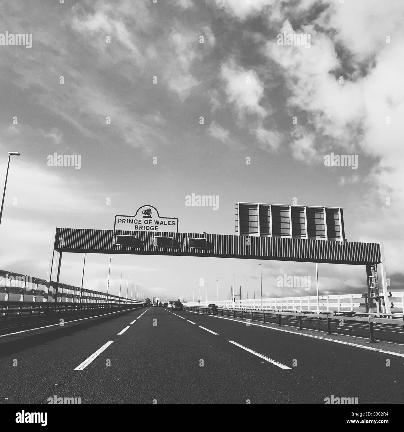 Sign for entry to motorway Black and White Stock Photos & Images - Alamy