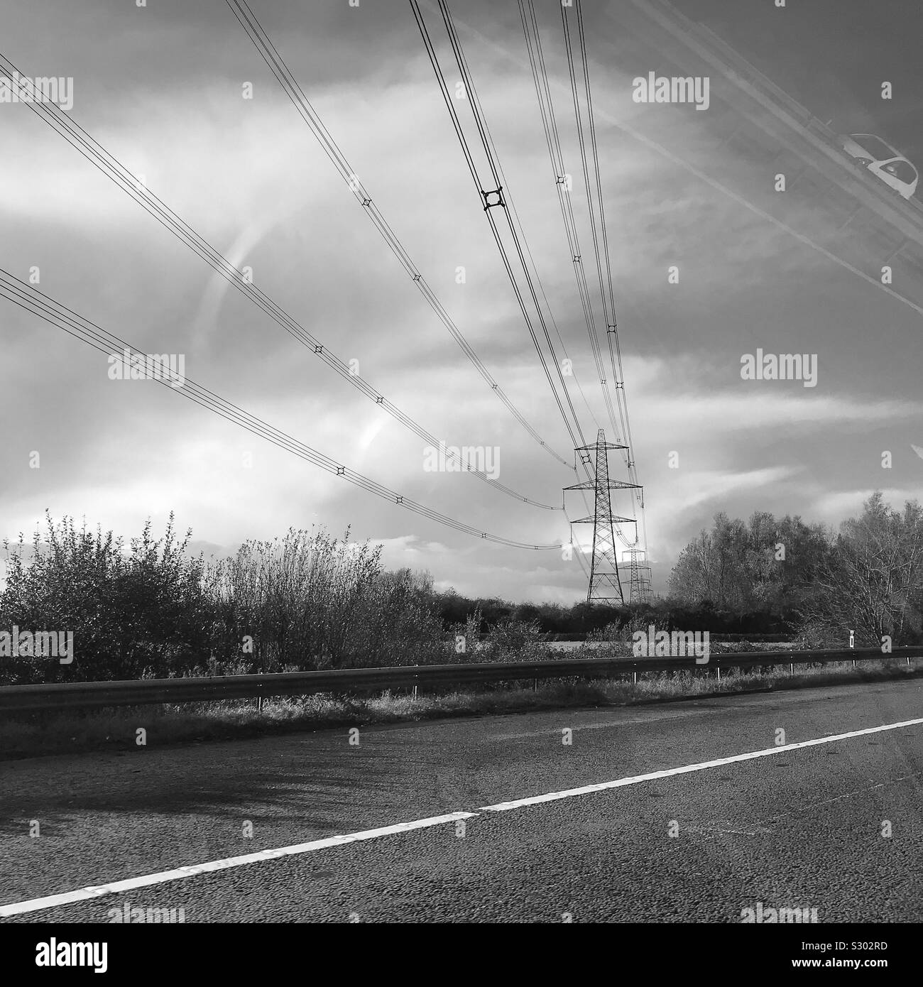 M4 Motorway Black and White Stock Photos & Images - Alamy