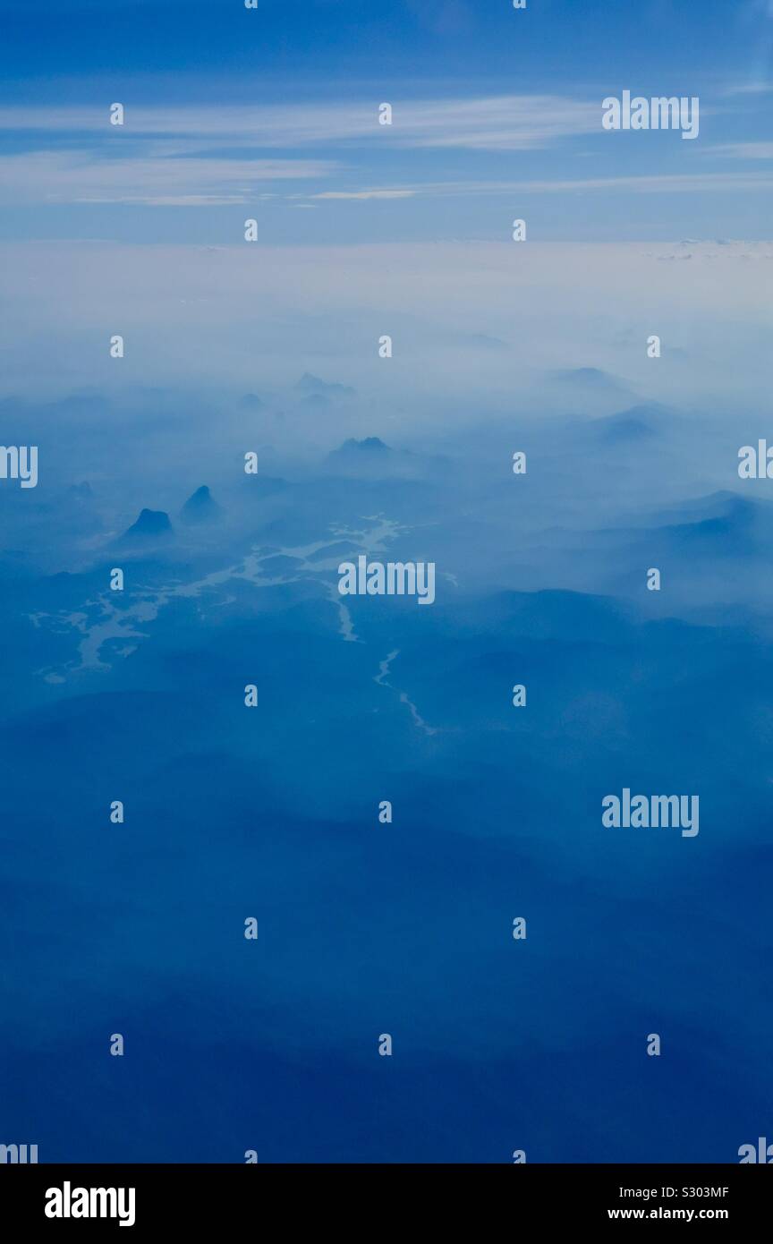 Aerial view of northern Laos Stock Photo - Alamy