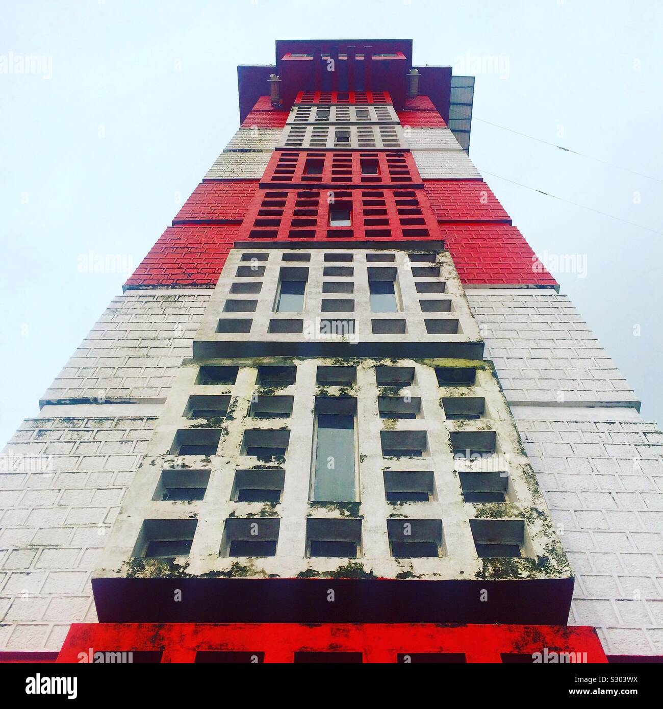 Lighthouse view from bottom Stock Photo - Alamy