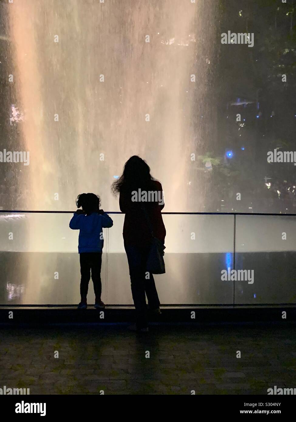 Me and baby stand-alone infront of HSBC rain Vortex in Singapore Jewel ...