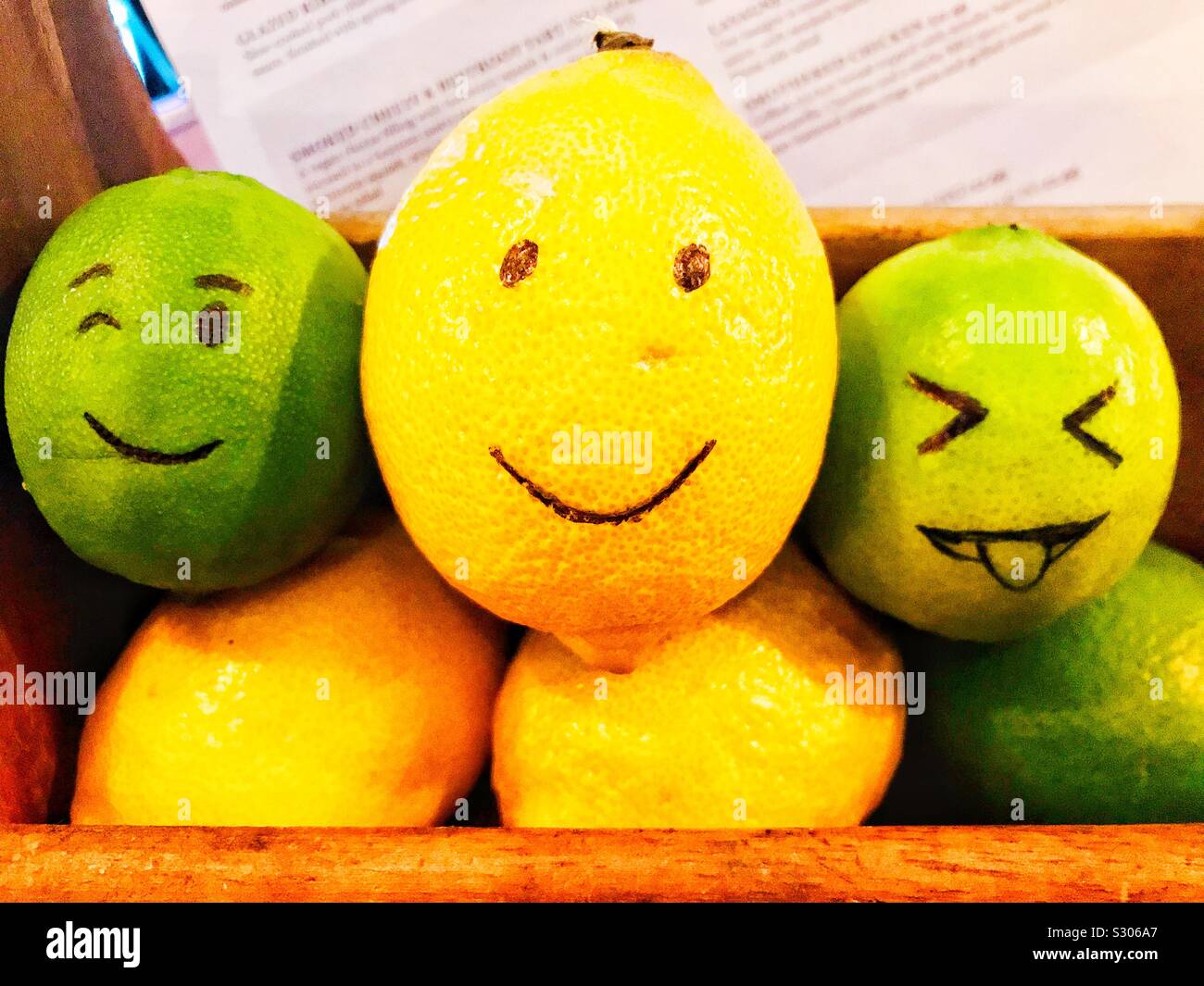 Lemon smiley face hi-res stock photography and images - Alamy