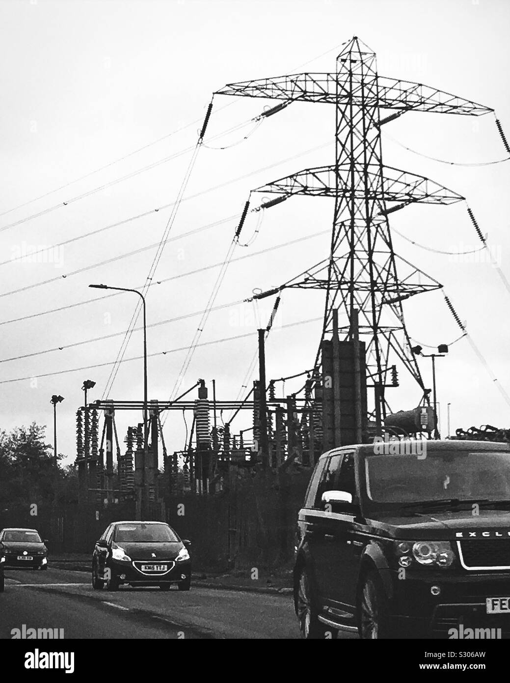 Wales pylon hi-res stock photography and images - Alamy