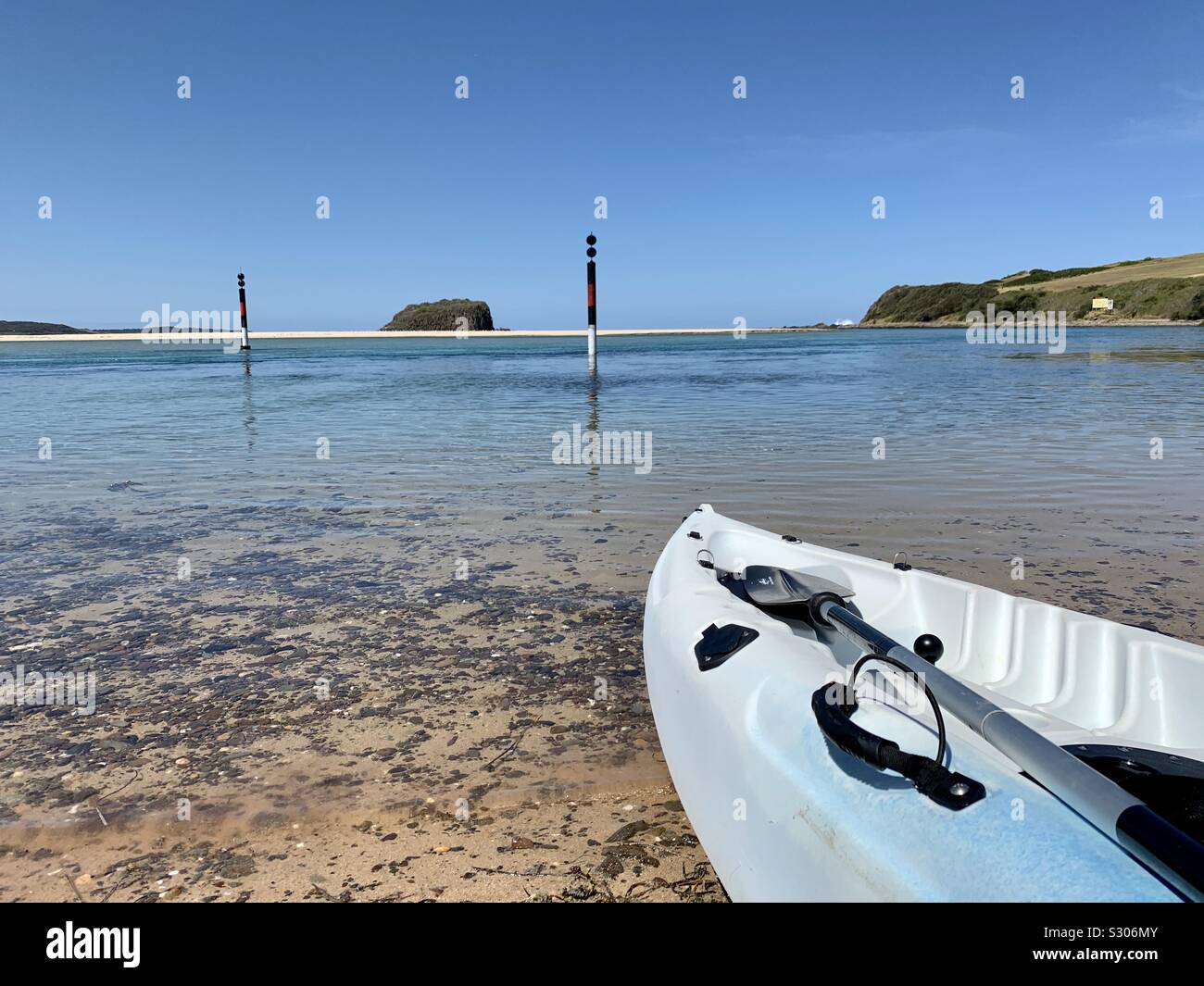 Kayaking on River Stock Photo - Alamy
