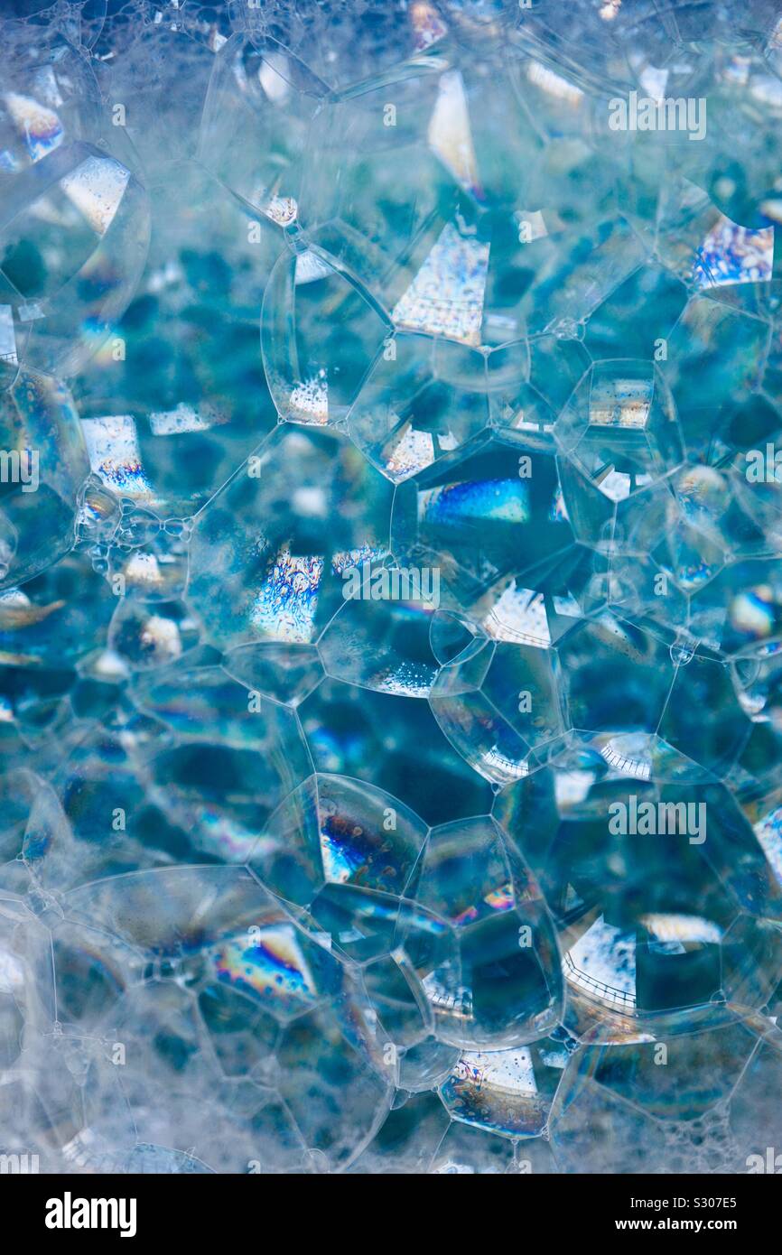 Blue soap background hi-res stock photography and images - Alamy