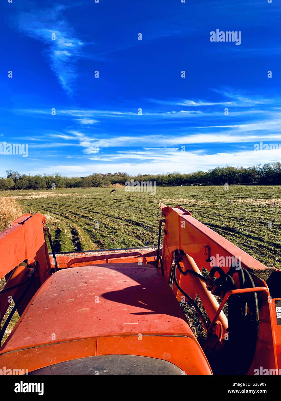 Tractor field texas hi-res stock photography and images - Alamy