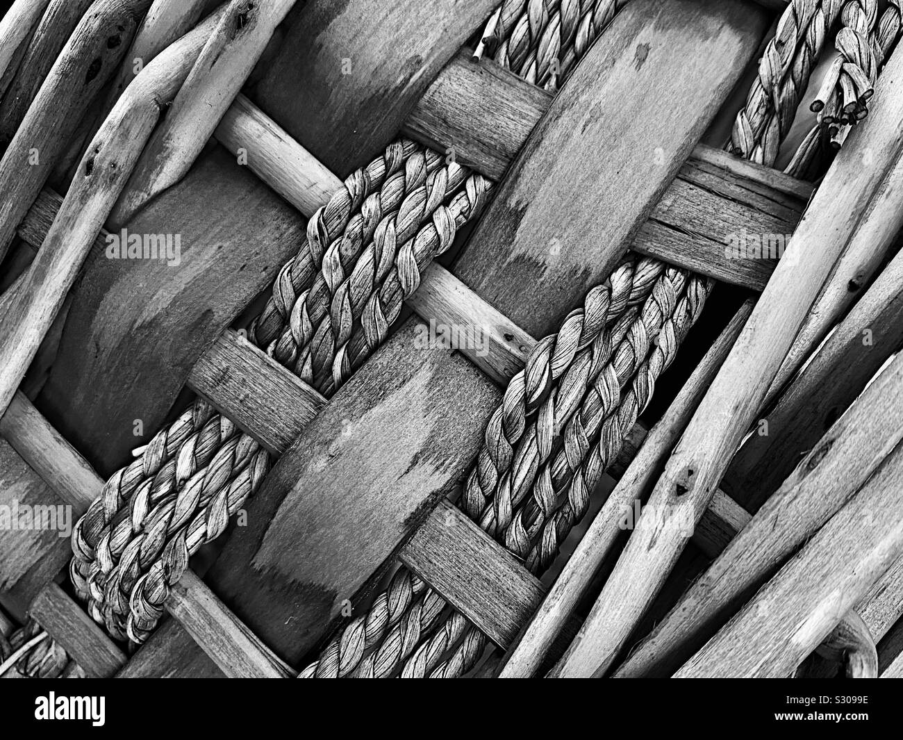 Black white woven basket Black and White Stock Photos & Images - Alamy