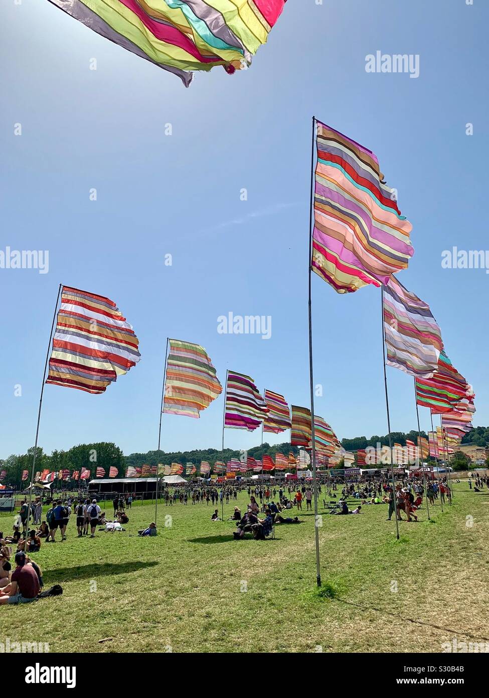 Festival flags hi-res stock photography and images - Alamy