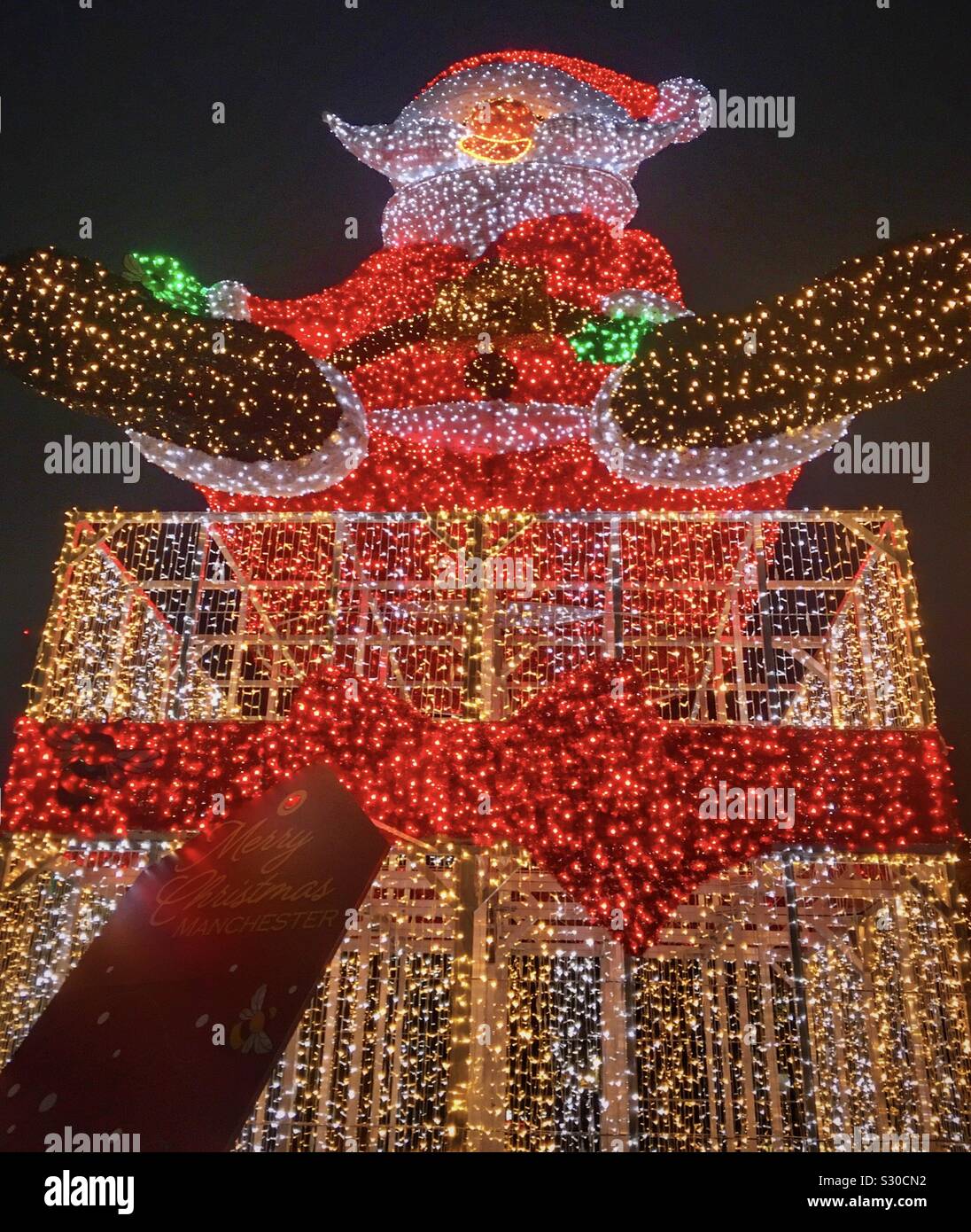 Manchesters giant santa hi-res stock photography and images - Alamy