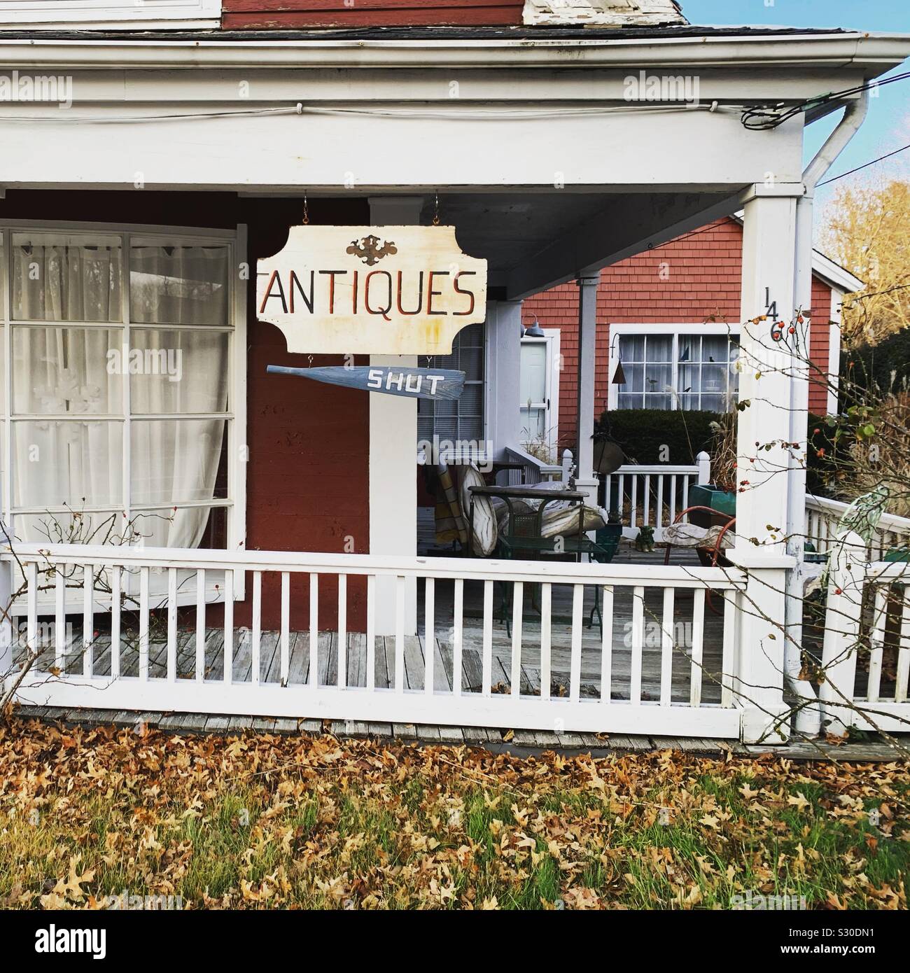 An antique store in Yarmouth Port, Cape Cod, Massachusetts, United ...