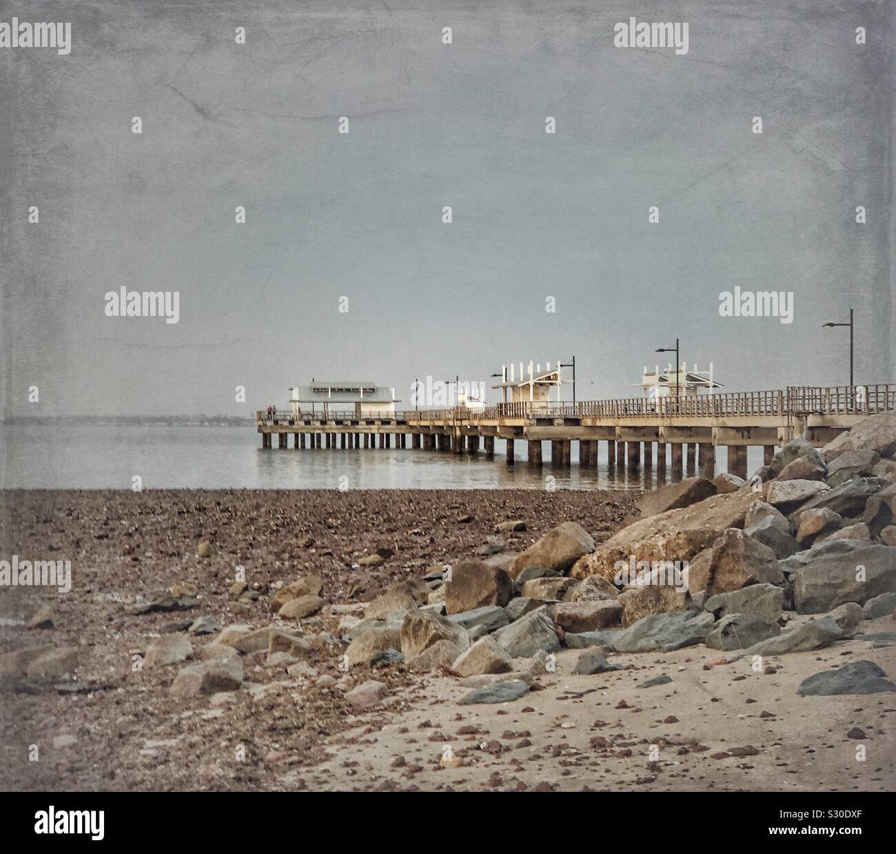 Woody Point Jetty Moreton Bay Queensland Australia Stock Photo - Alamy
