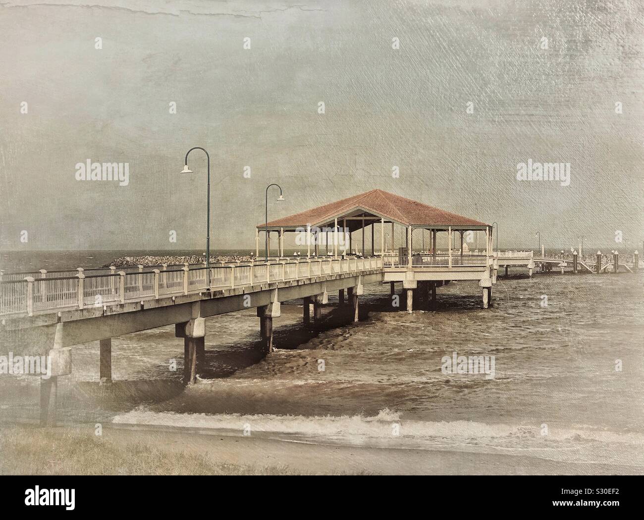 Redcliffe Jetty Moreton Bay Queensland Australian Stock Photo - Alamy