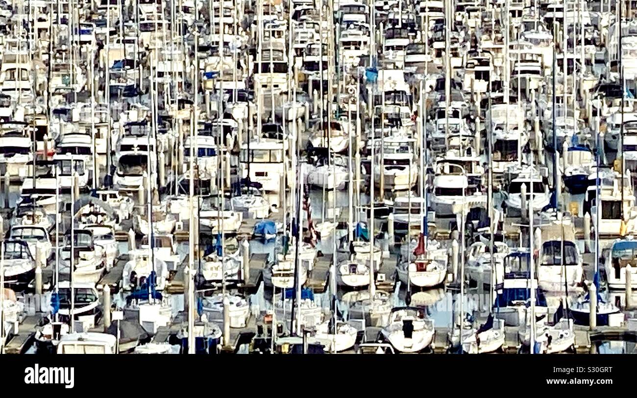 Lots of sailboats in marina hi-res stock photography and images - Alamy