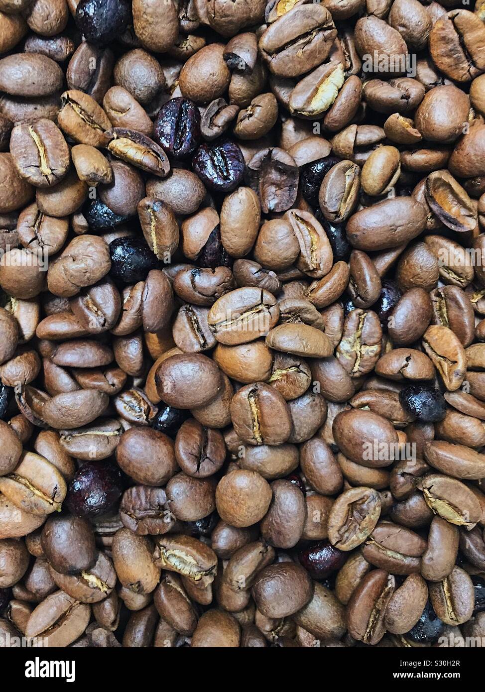 coffee grains background Stock Photo - Alamy
