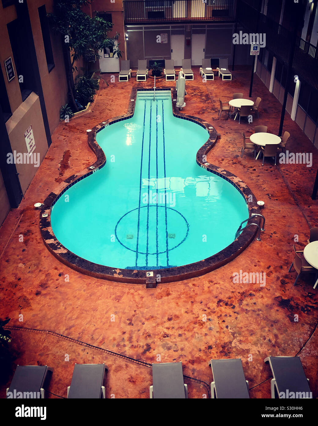 Guitar shaped pool hi-res stock photography and images - Alamy