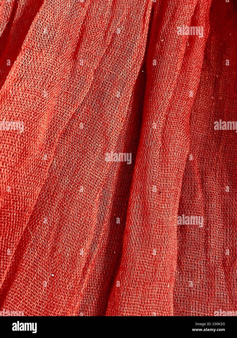 Red burlap texture Stock Photo - Alamy