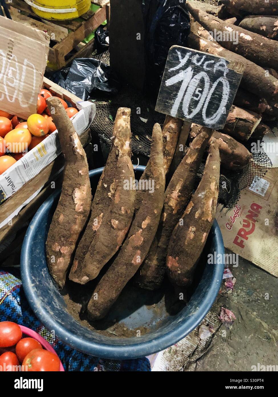 Cassava yuca vegetable hi-res stock photography and images - Alamy