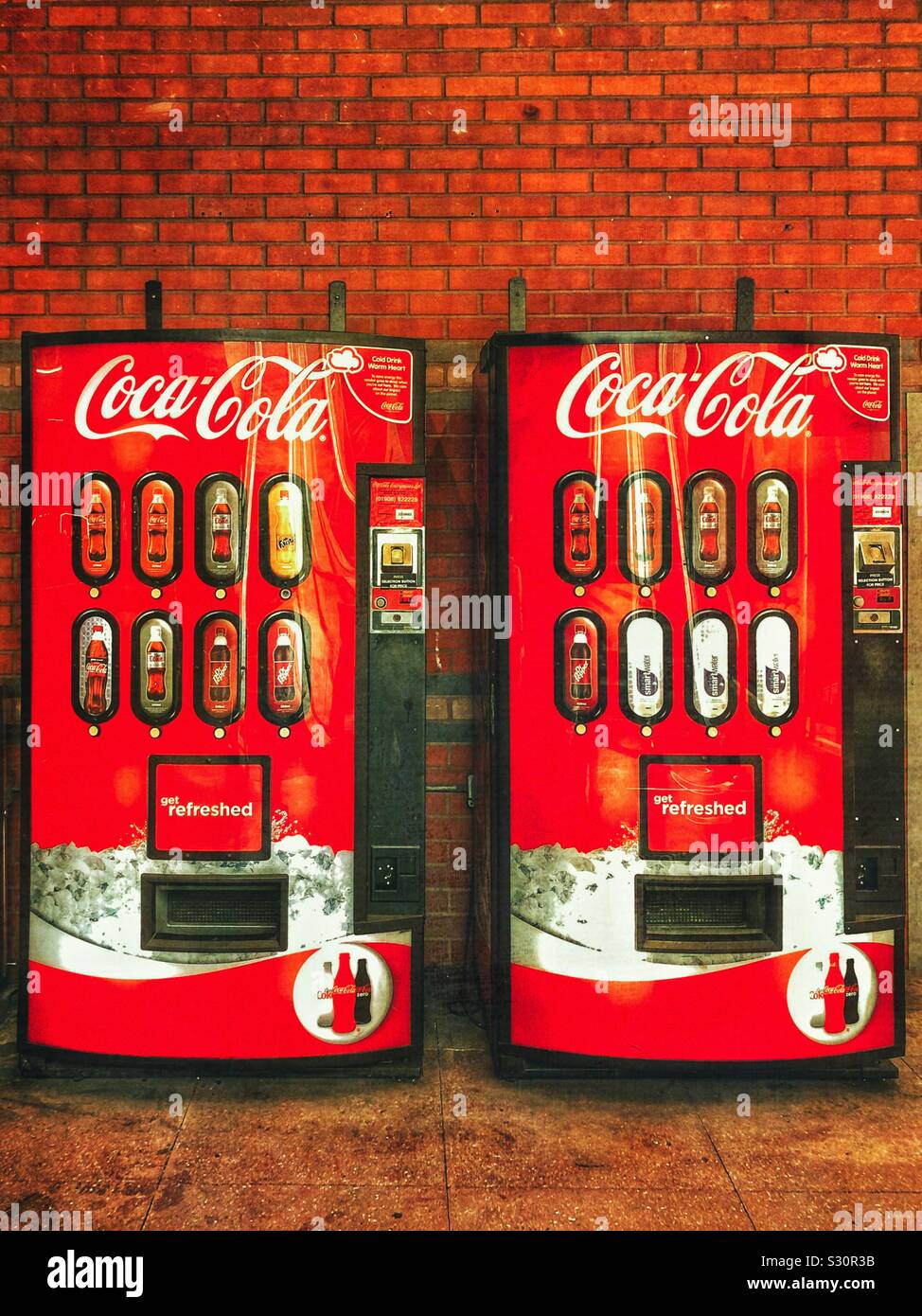 Coca Cola vending machines Stock Photo - Alamy
