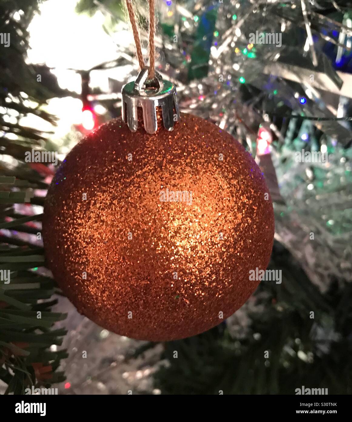 Gold bauble hi-res stock photography and images - Alamy