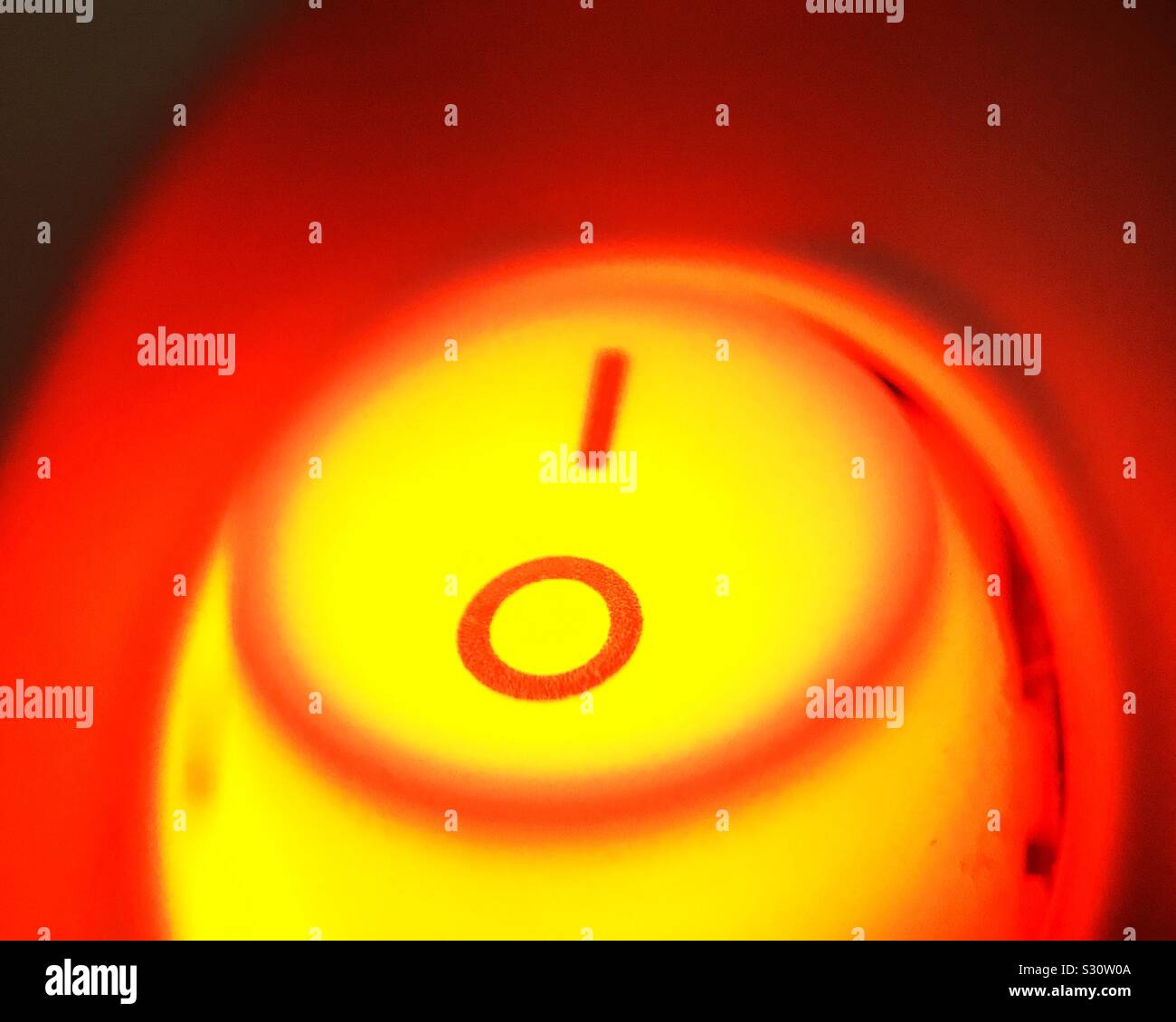 Power button lit hi-res stock photography and images - Alamy