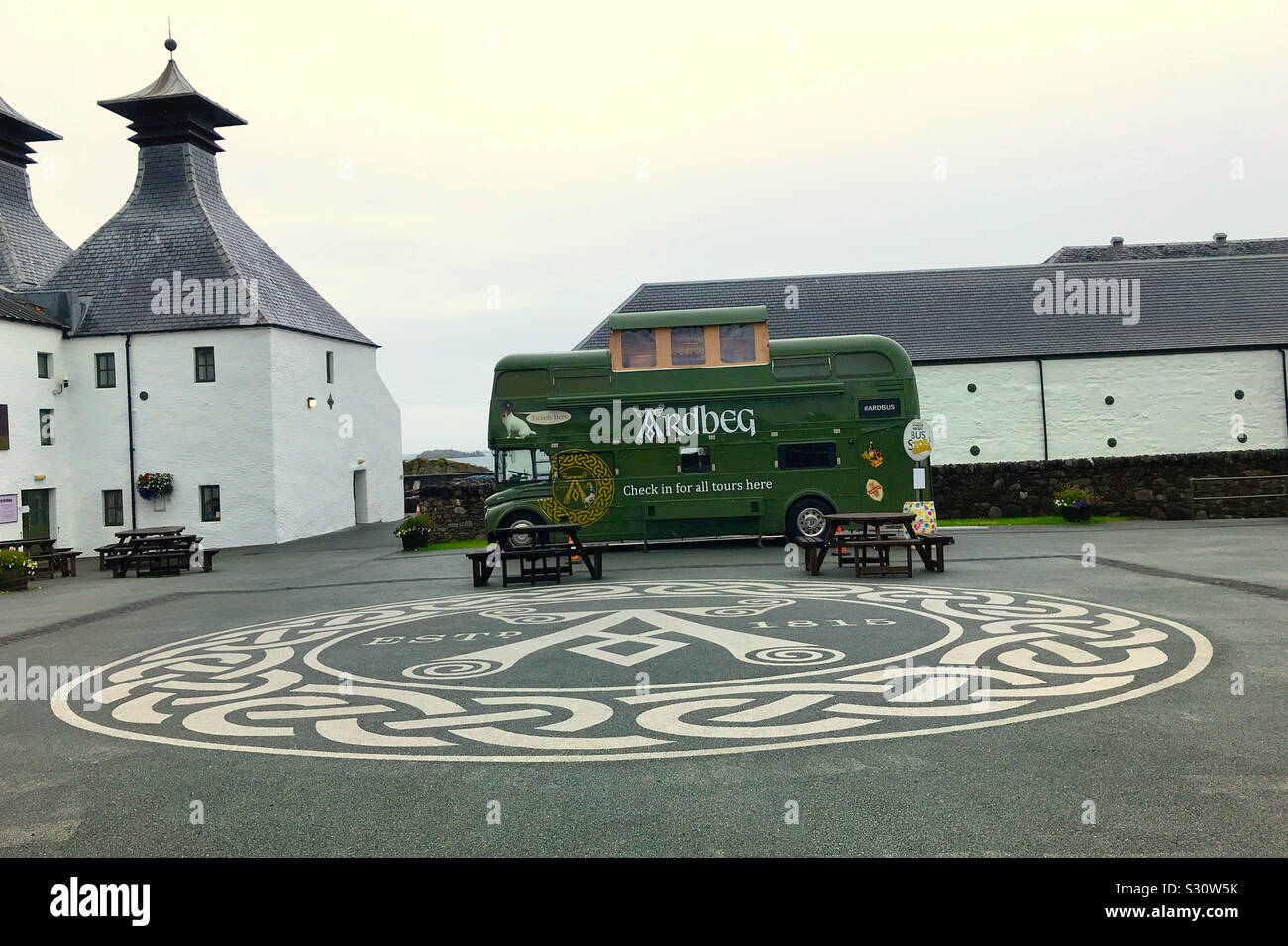 Ardbeg whisky distillery Islay, Scotland Stock Photo - Alamy